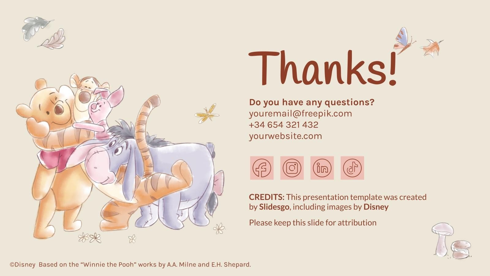 Winnie the Pooh Lesson Plan Presentation