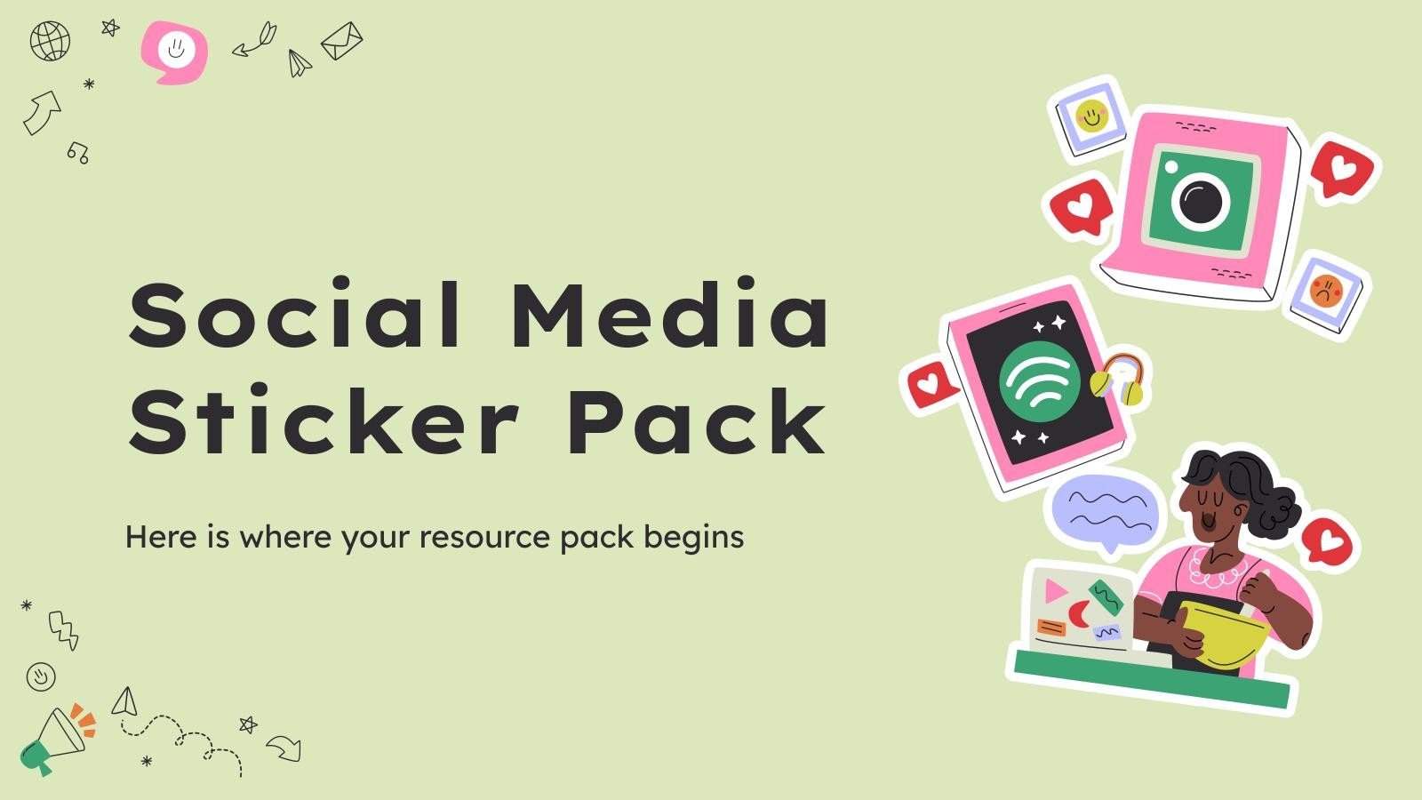 Free Sticker Pack Google Slides and Powerpoint templates