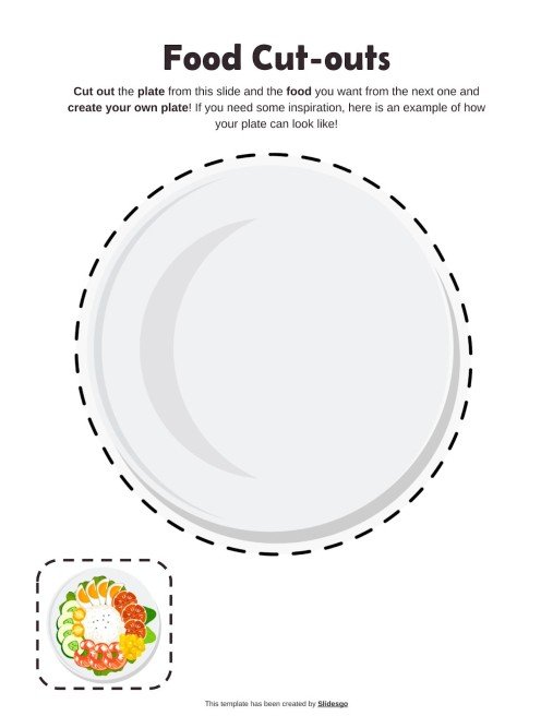 Food Cut-outs Template