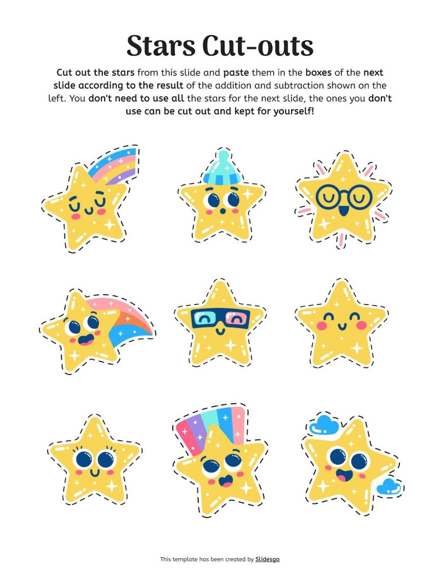 Free Google Slides and PowerPoint templates with stars