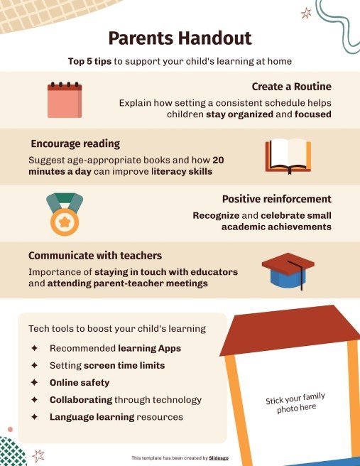Parents Handout Presentation