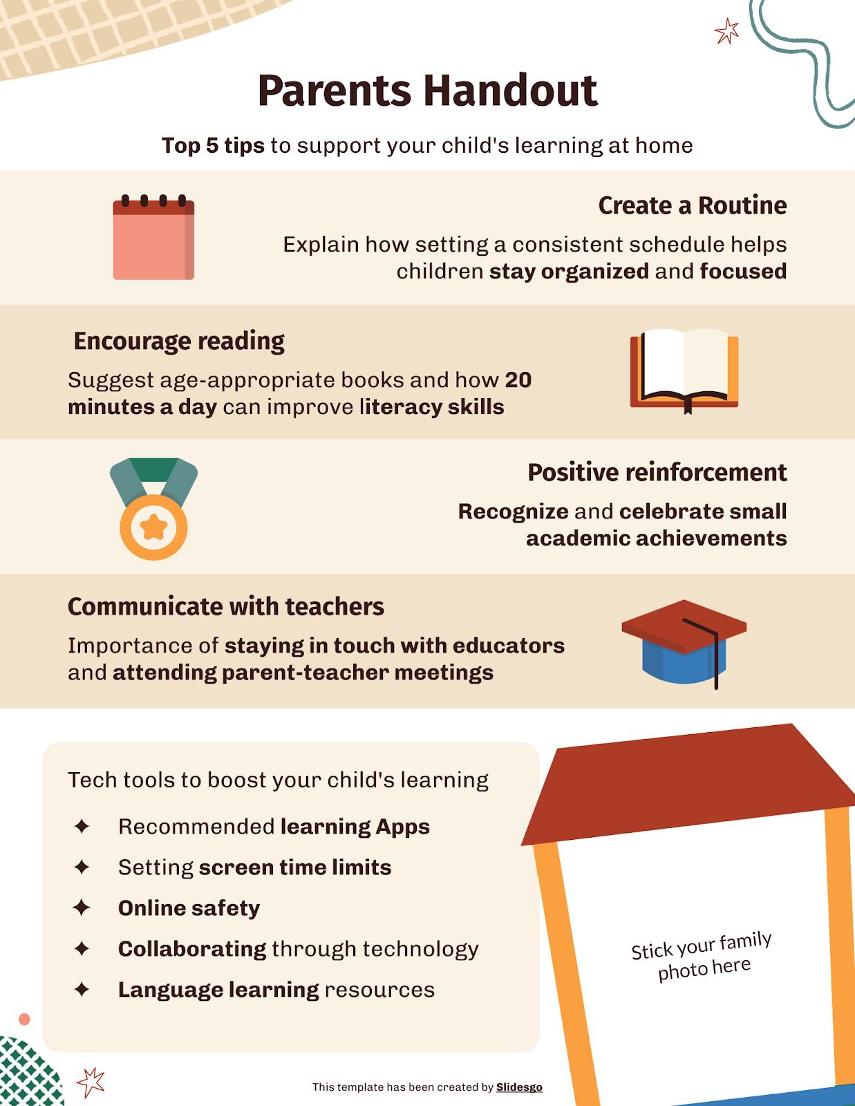 Parents Handout Presentation
