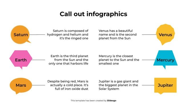 Call Out Infographics Template