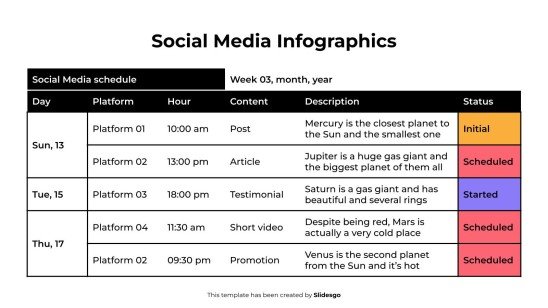 Social Media Infographics Presentation