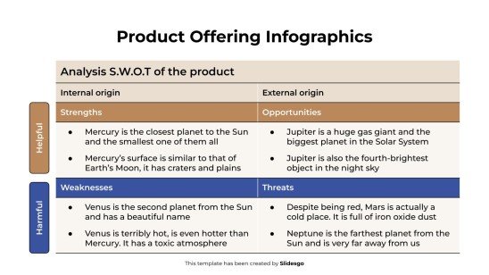 Product Offering Infographics Presentation