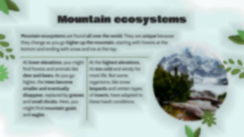 Exploring Ecosystems Presentation