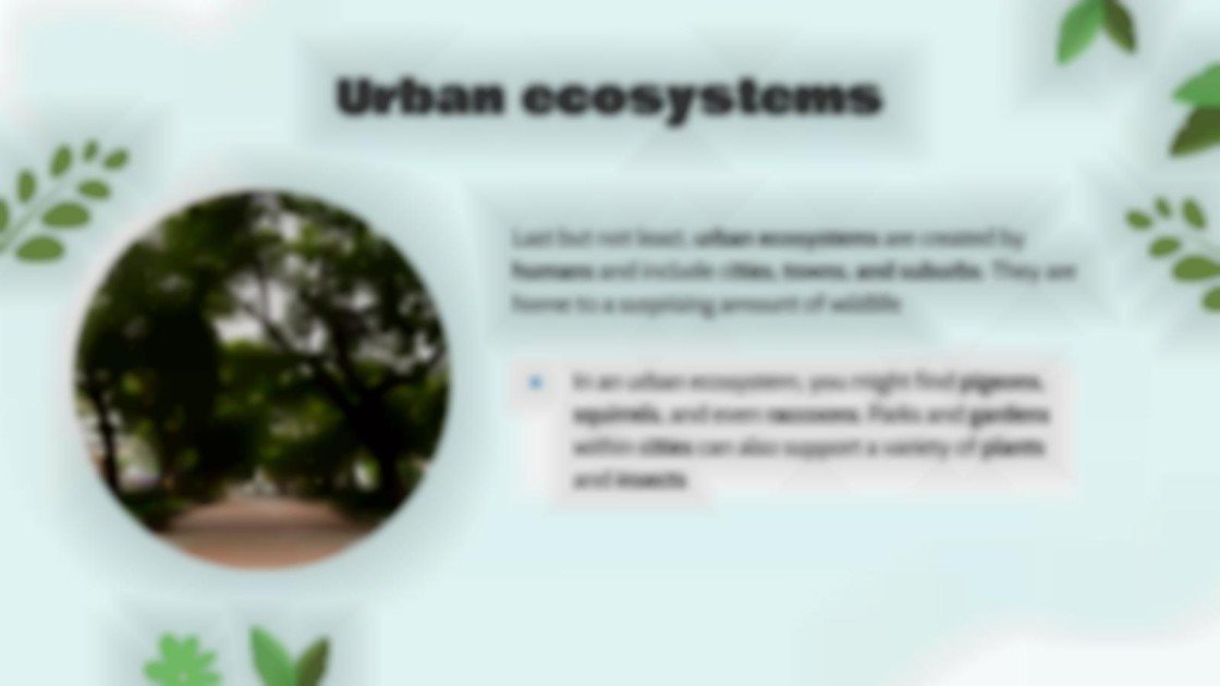 Exploring Ecosystems Presentation