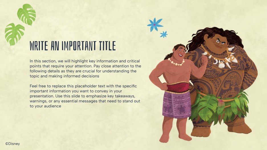 Moana 2 Presentation