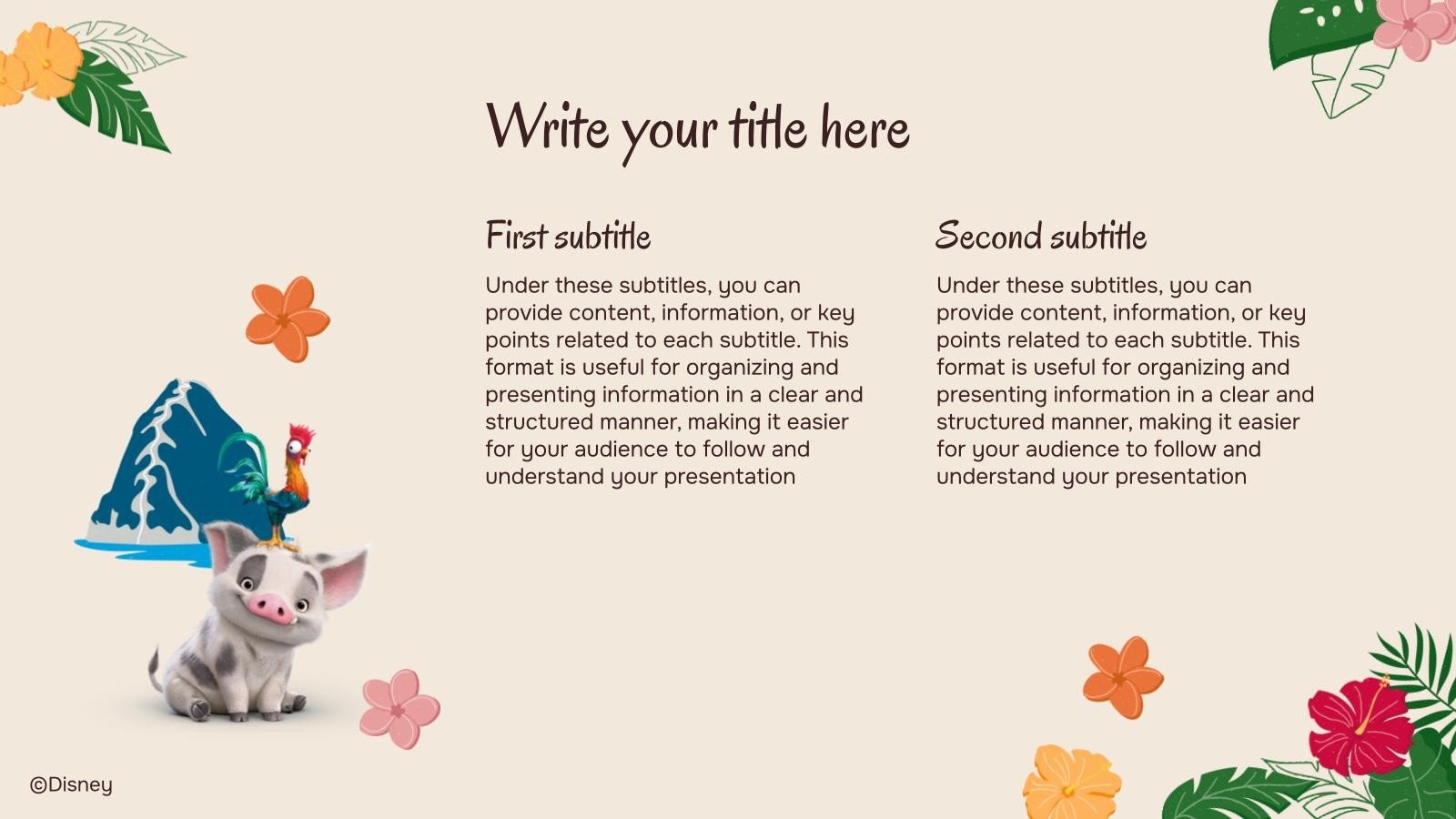 Moana 2 Presentation