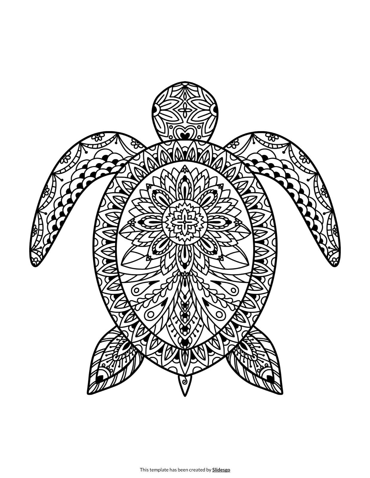 Mindful Coloring Book Template