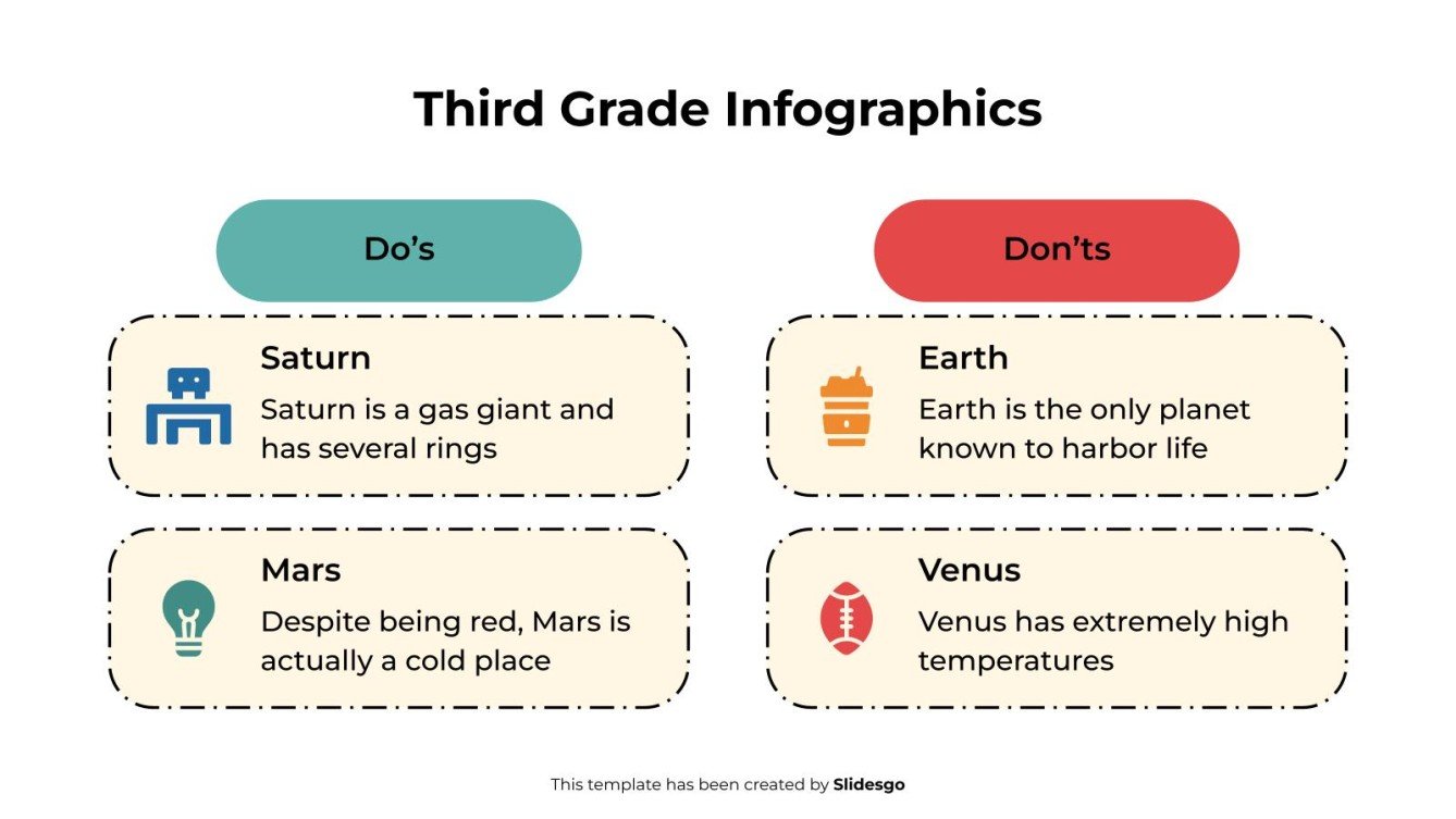 Third Grade Infographics Template