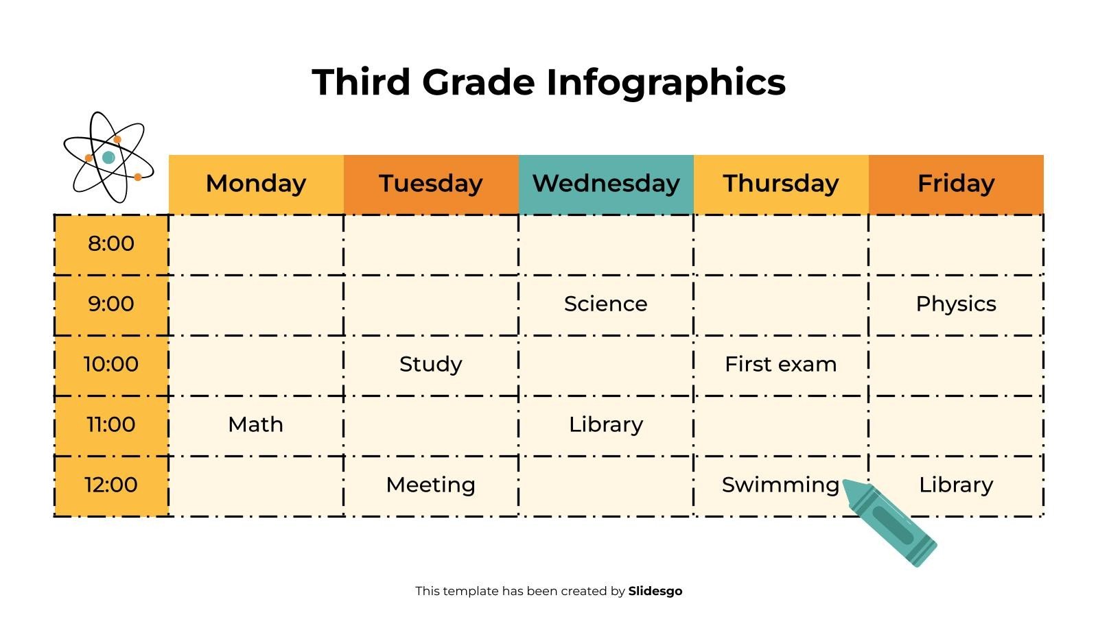 Third Grade Infographics Template