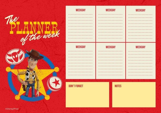 Toy Story Weekly Planner Presentation