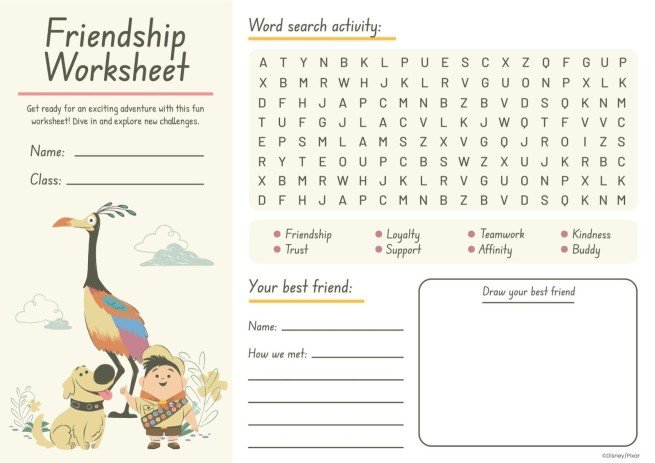 Up Word Search Worksheet Presentation