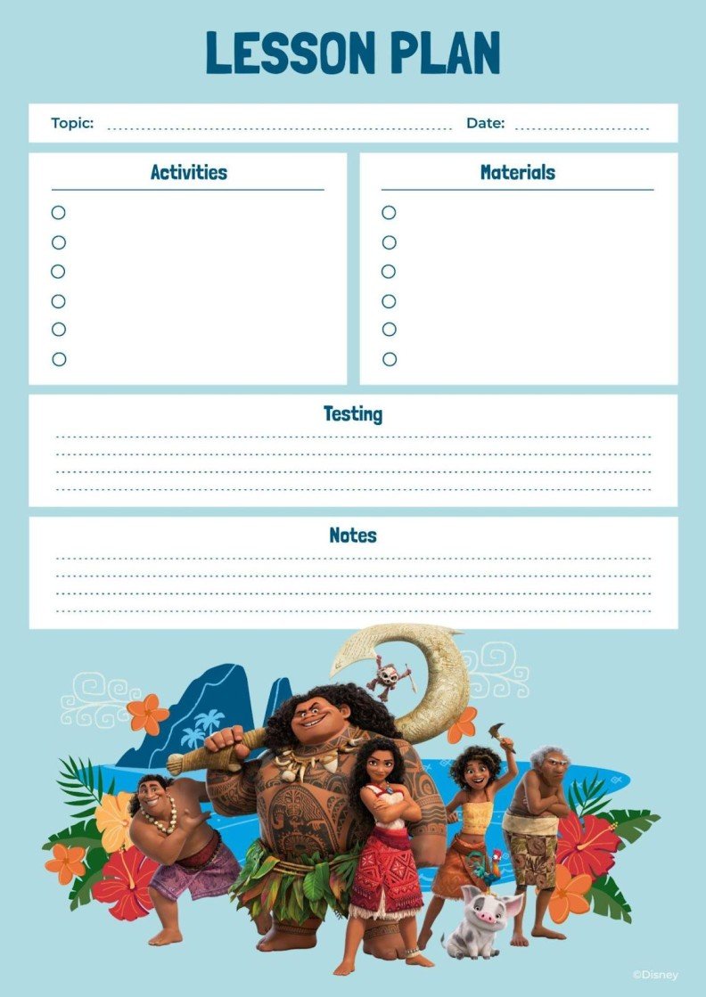 Free Google Slides and PowerPoint templates about Moana 2