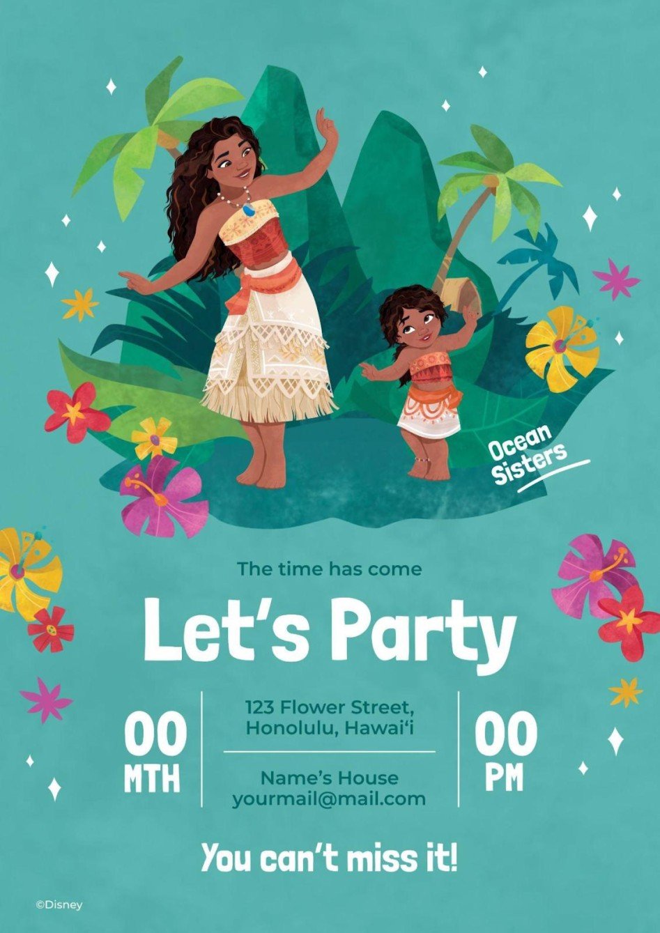 Free Google Slides and PowerPoint templates about Moana 2