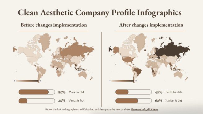 Clean Aesthetic Company Profile Infographics Template