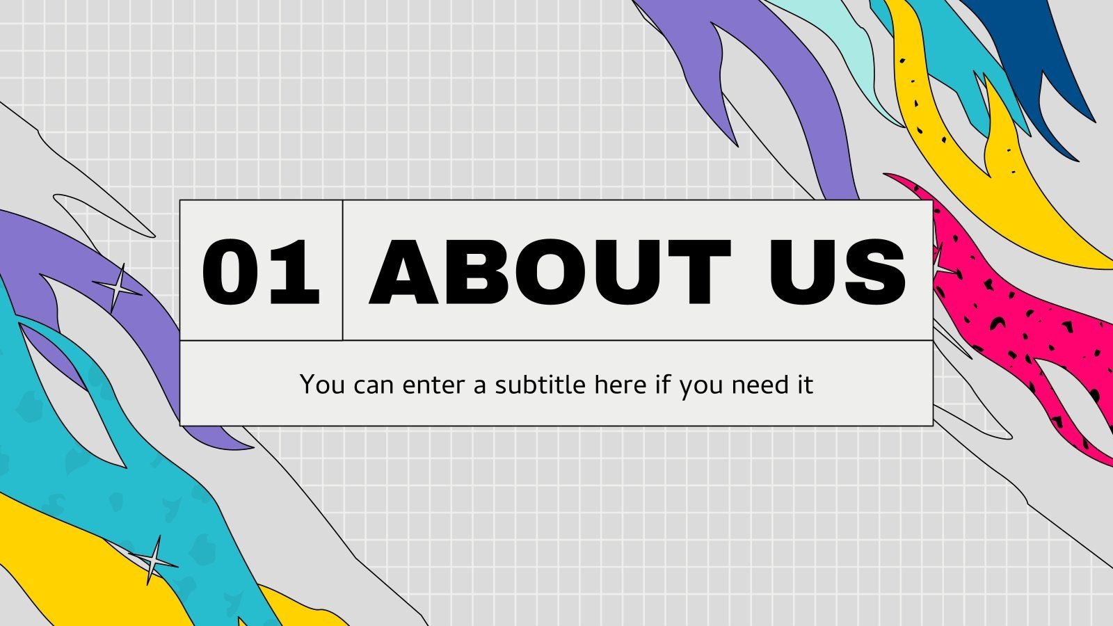 Croke Grid & Textures Company Profile | Google Slides & PPT