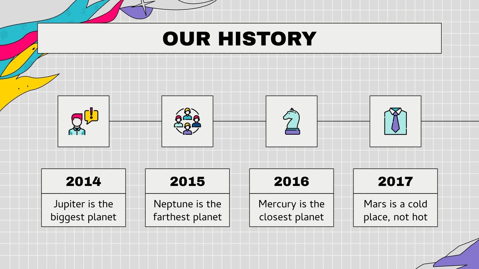 Croke Grid & Textures Company Profile | Google Slides & PPT