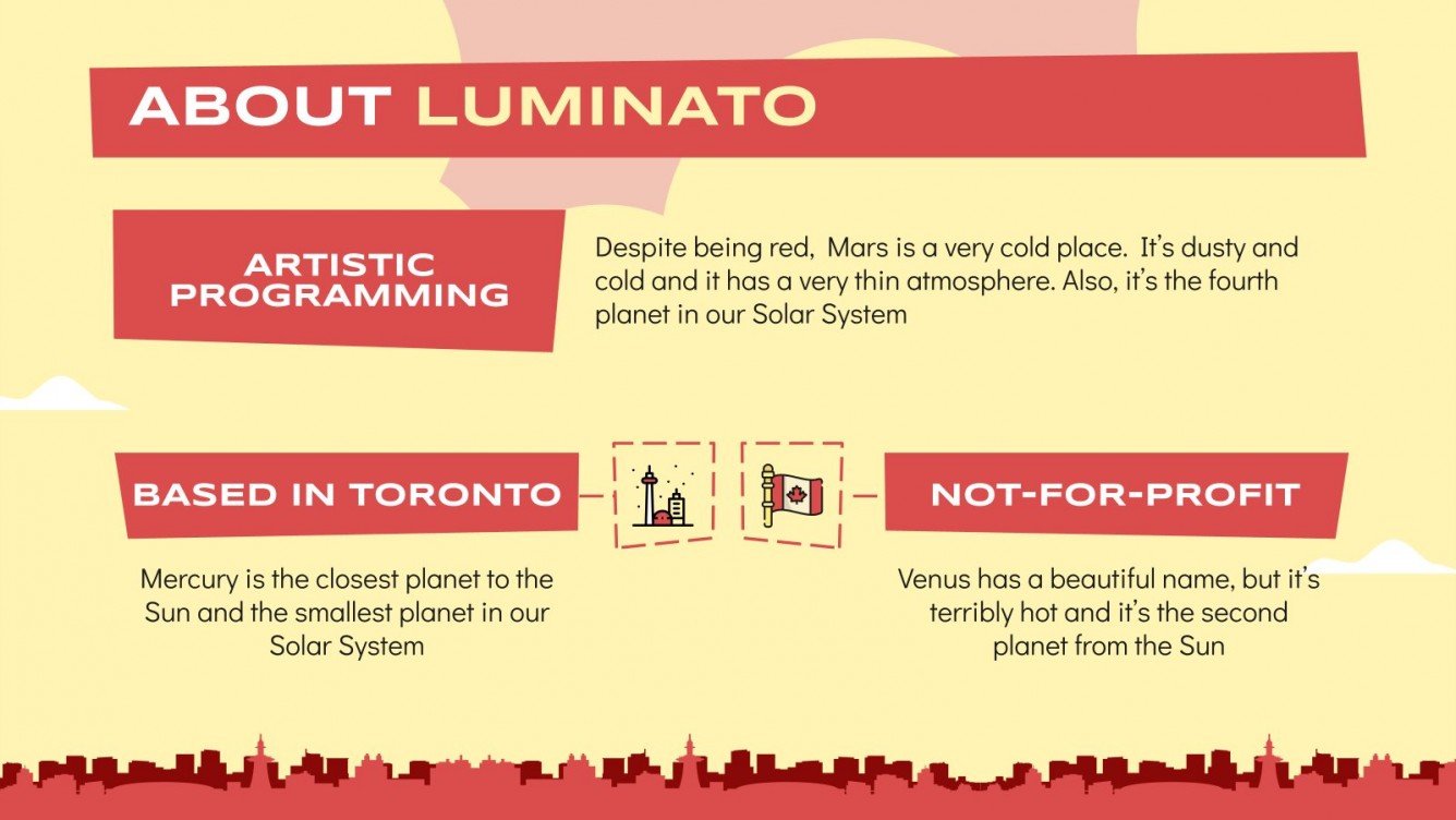 Luminato Festival Toronto | Google Slides & PPT template