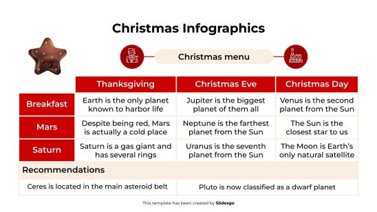 Christmas Infographics Template