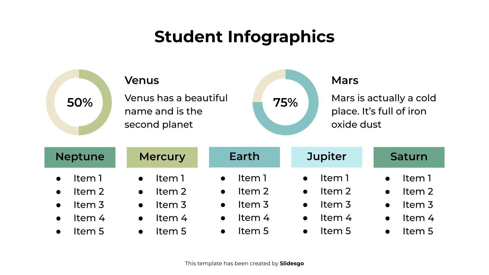 Student Infographics Template