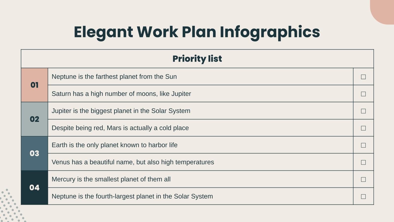 Elegant Workplan Infographics Template
