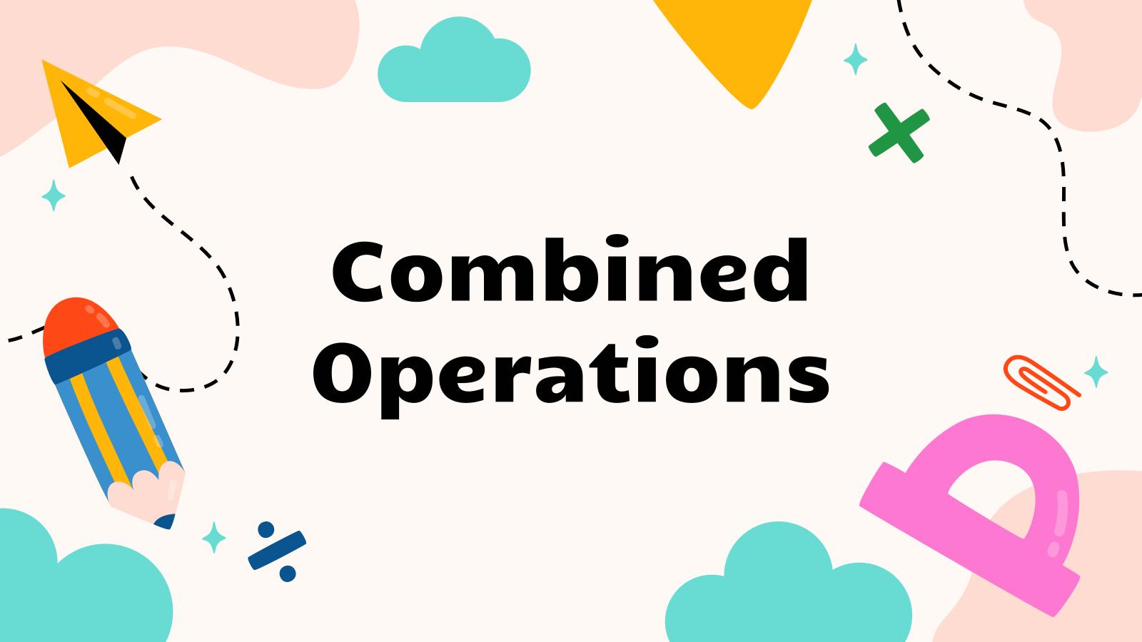 Presentación Operaciones combinadas