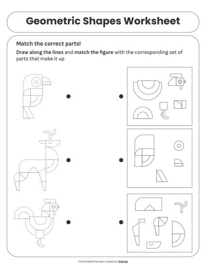 Geometric Shapes Worksheet Template