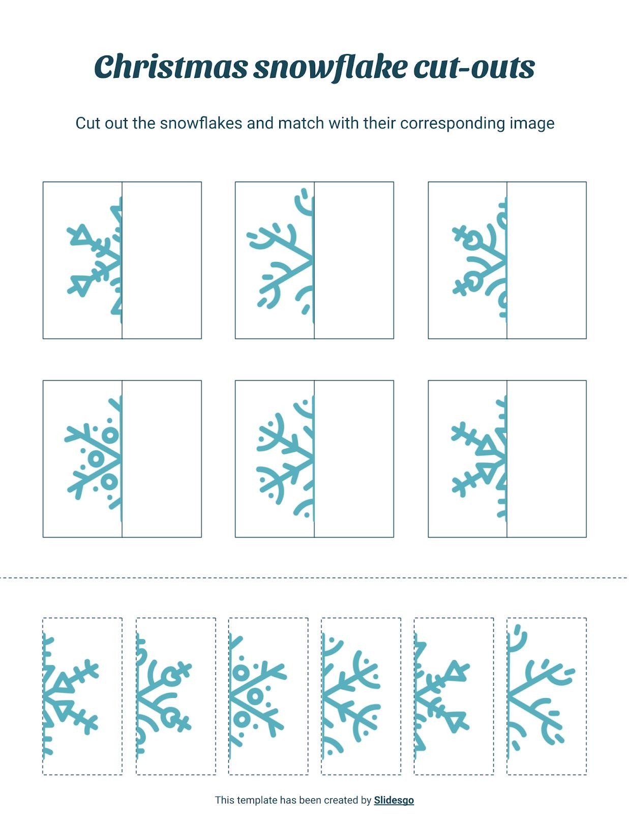 Christmas Snowflake Cut-outs Presentation