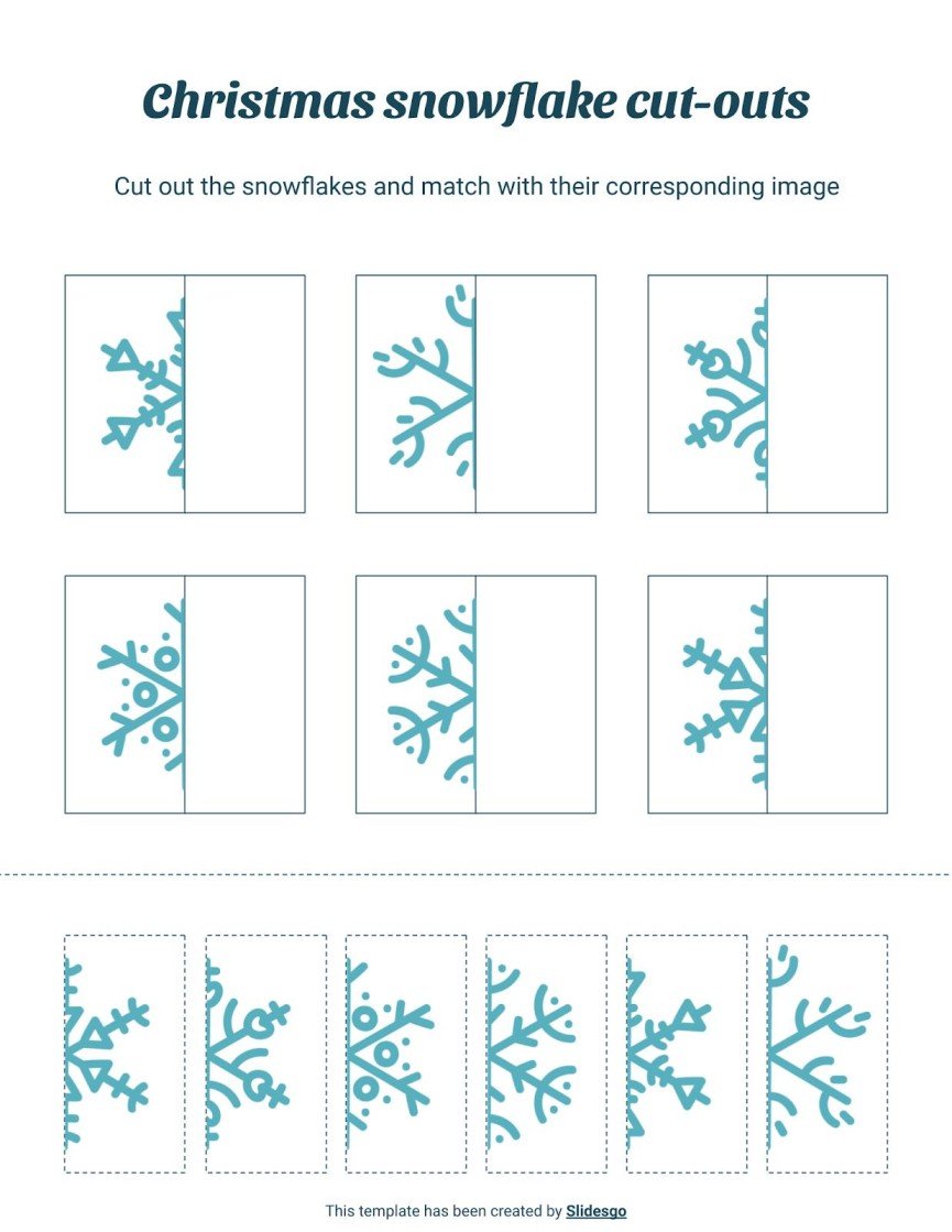 Christmas Snowflake Cut-outs Presentation