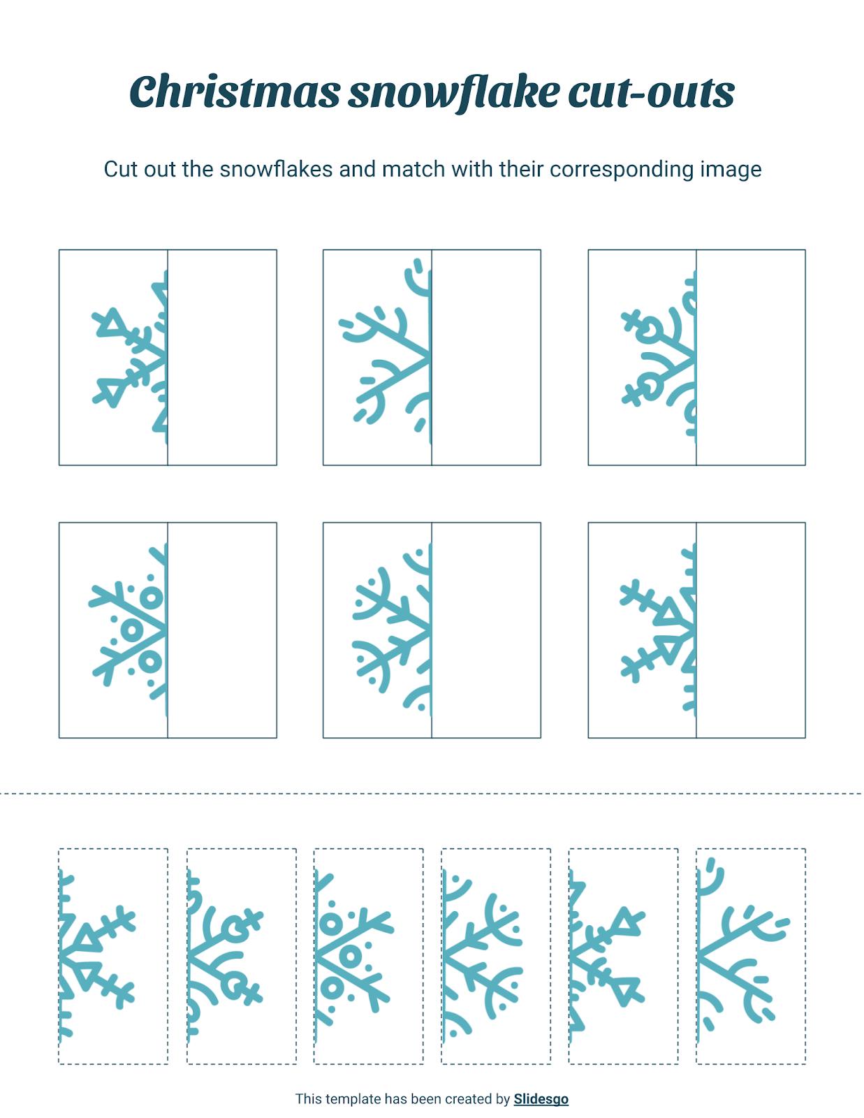 Christmas Snowflake Cut-outs Presentation