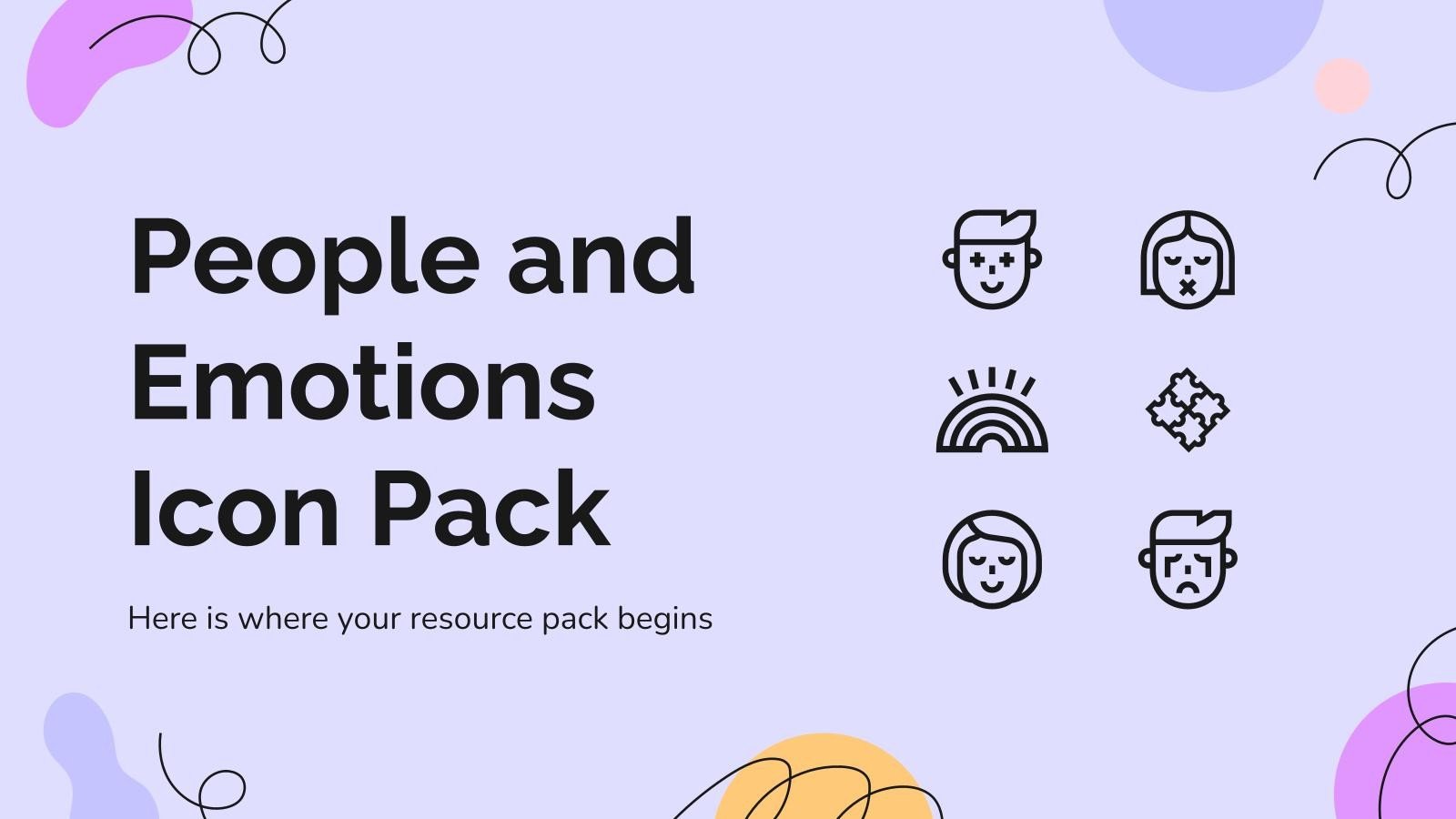 People and Emotions Icon Pack Template