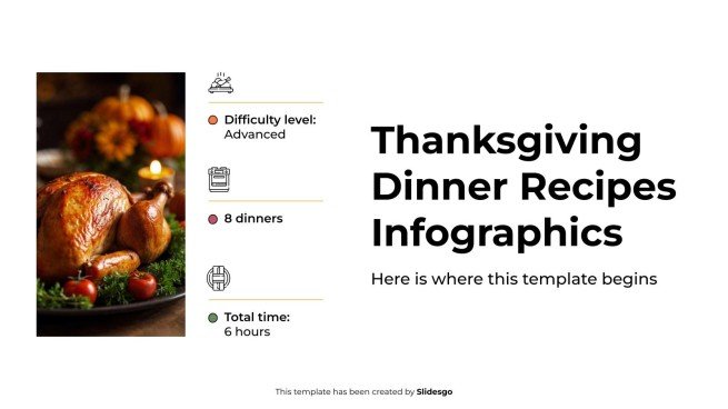 Thanksgiving Dinner Recipes Infographics Presentation