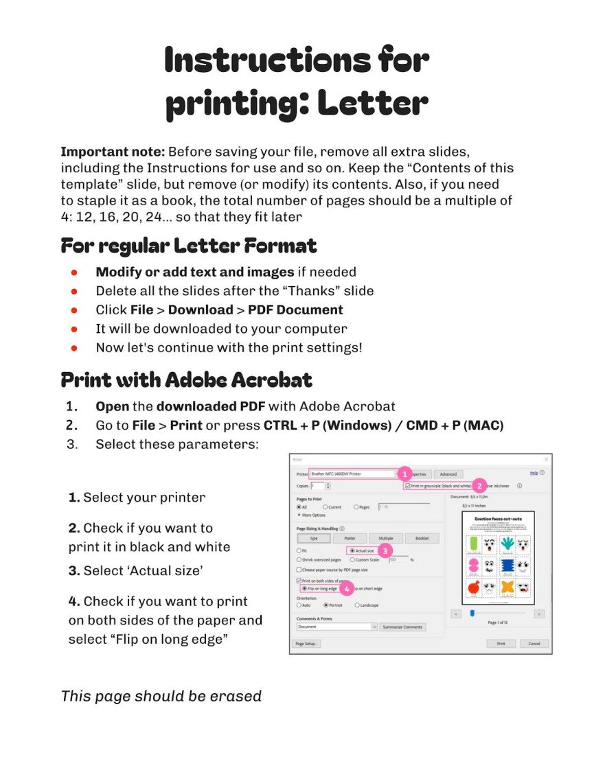 Emotion Faces Cut-outs Template