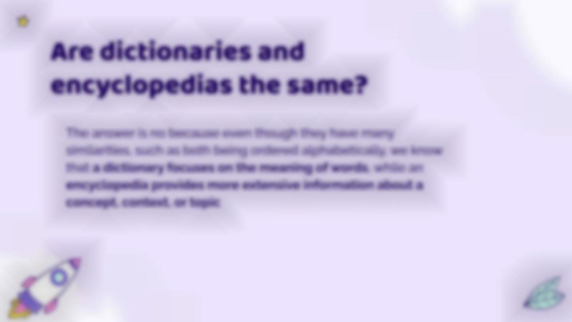 The Dictionary Presentation