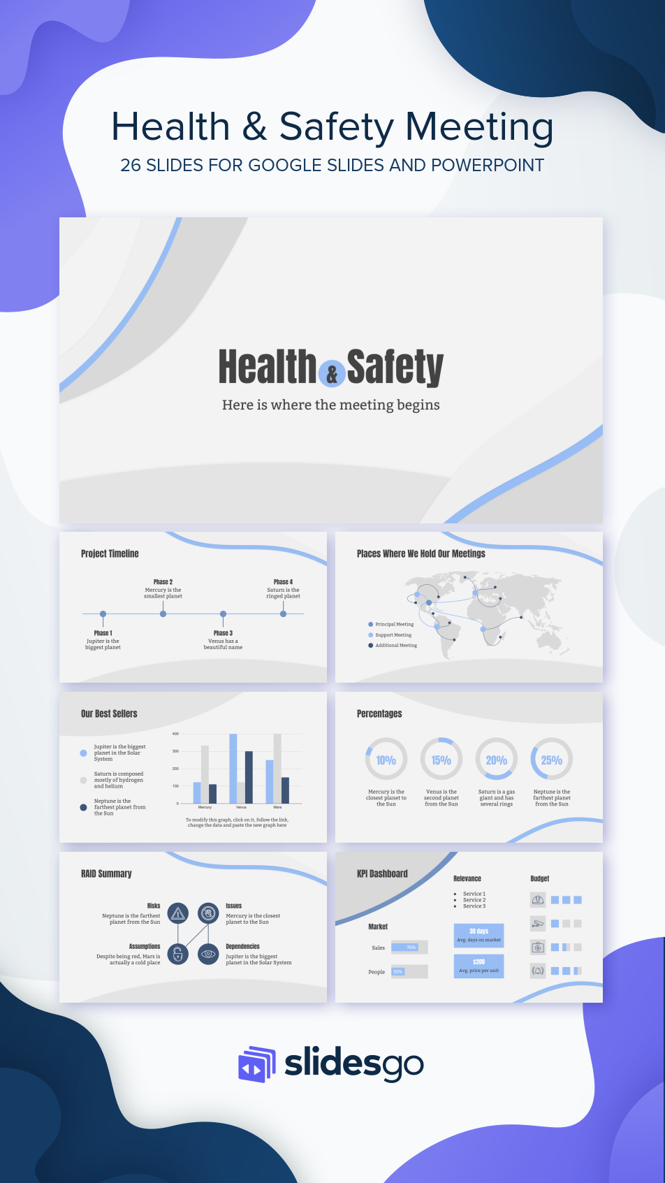 Health & Safety Meeting Google Slides Theme and PPT Template