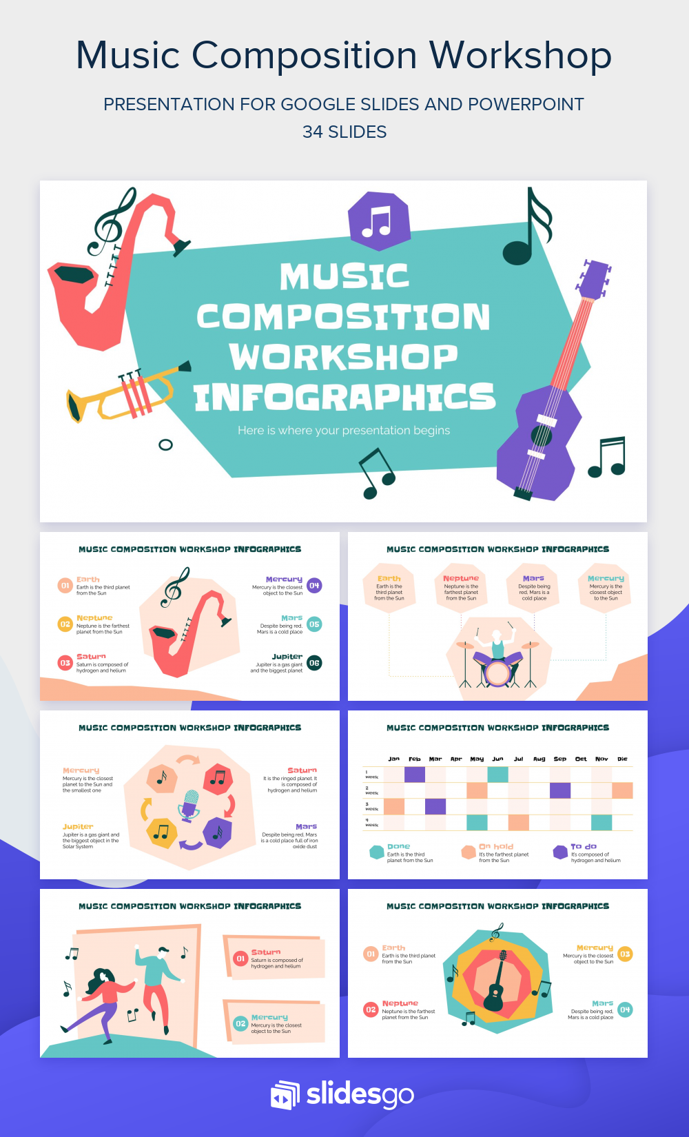Music Composition Workshop Infographics | Google Slides & PPT