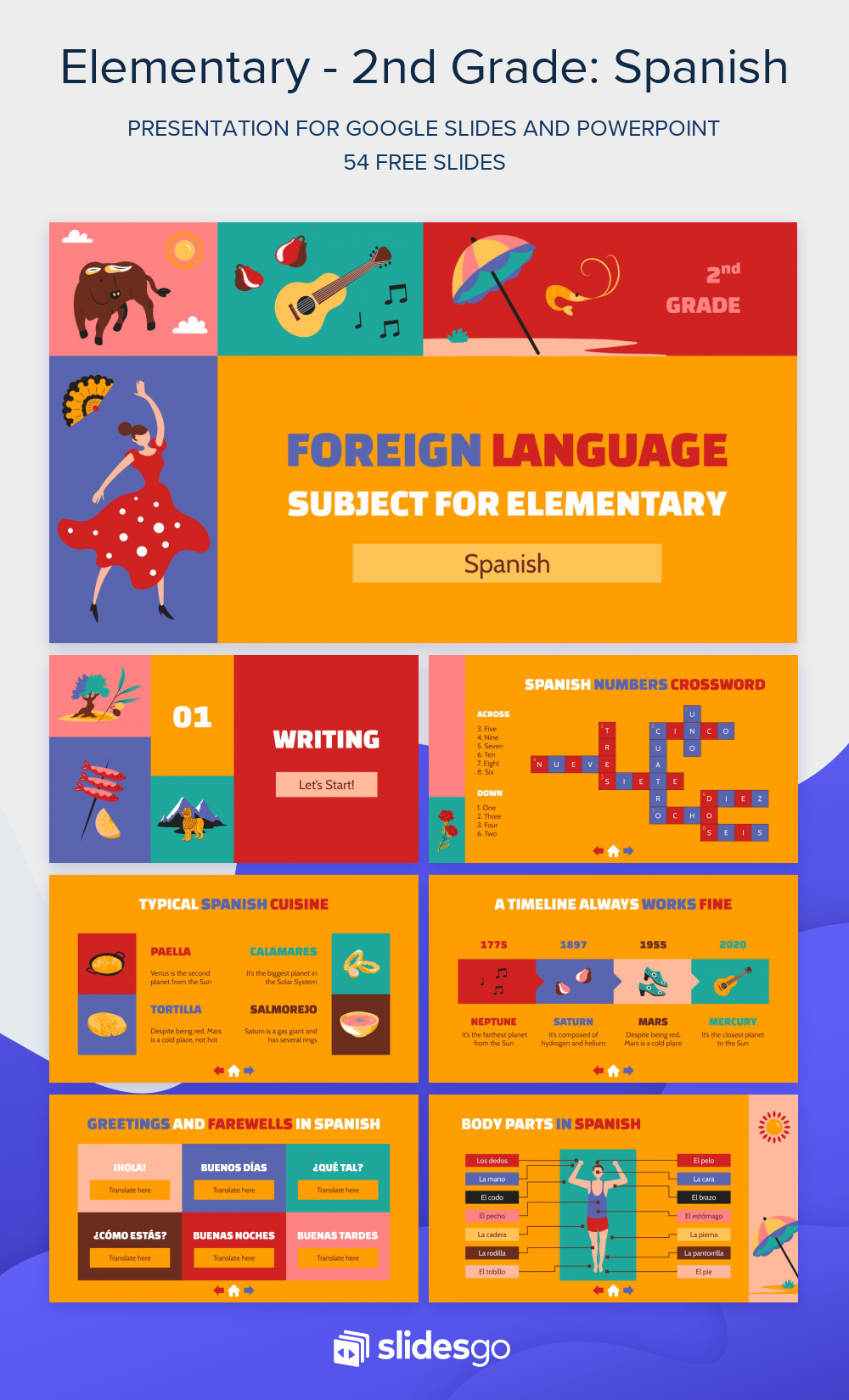 Foreign Language for 2nd Grade: Spanish | Google Slides & PPT