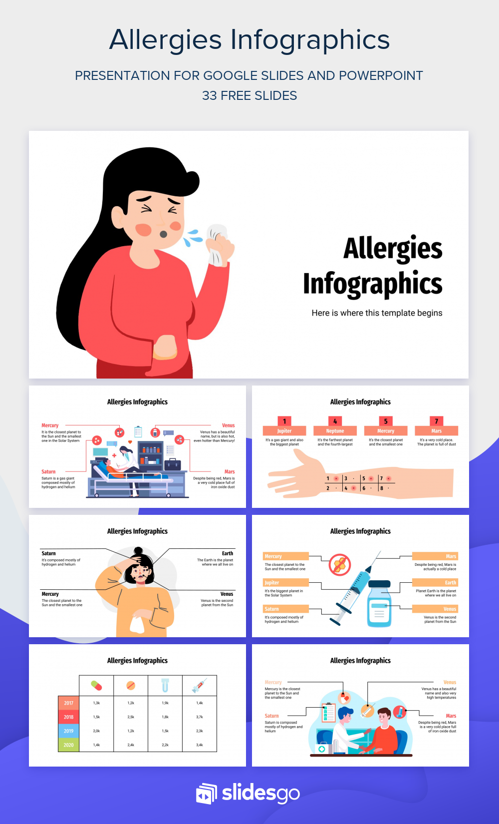 Allergies Infographics | Google Slides & PowerPoint Template
