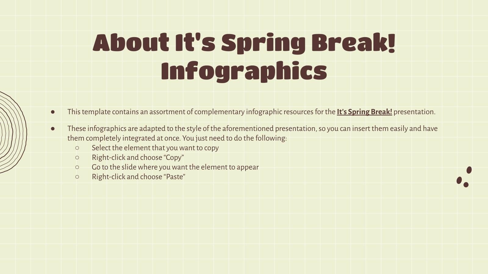 It's Spring Break! Infographics Template