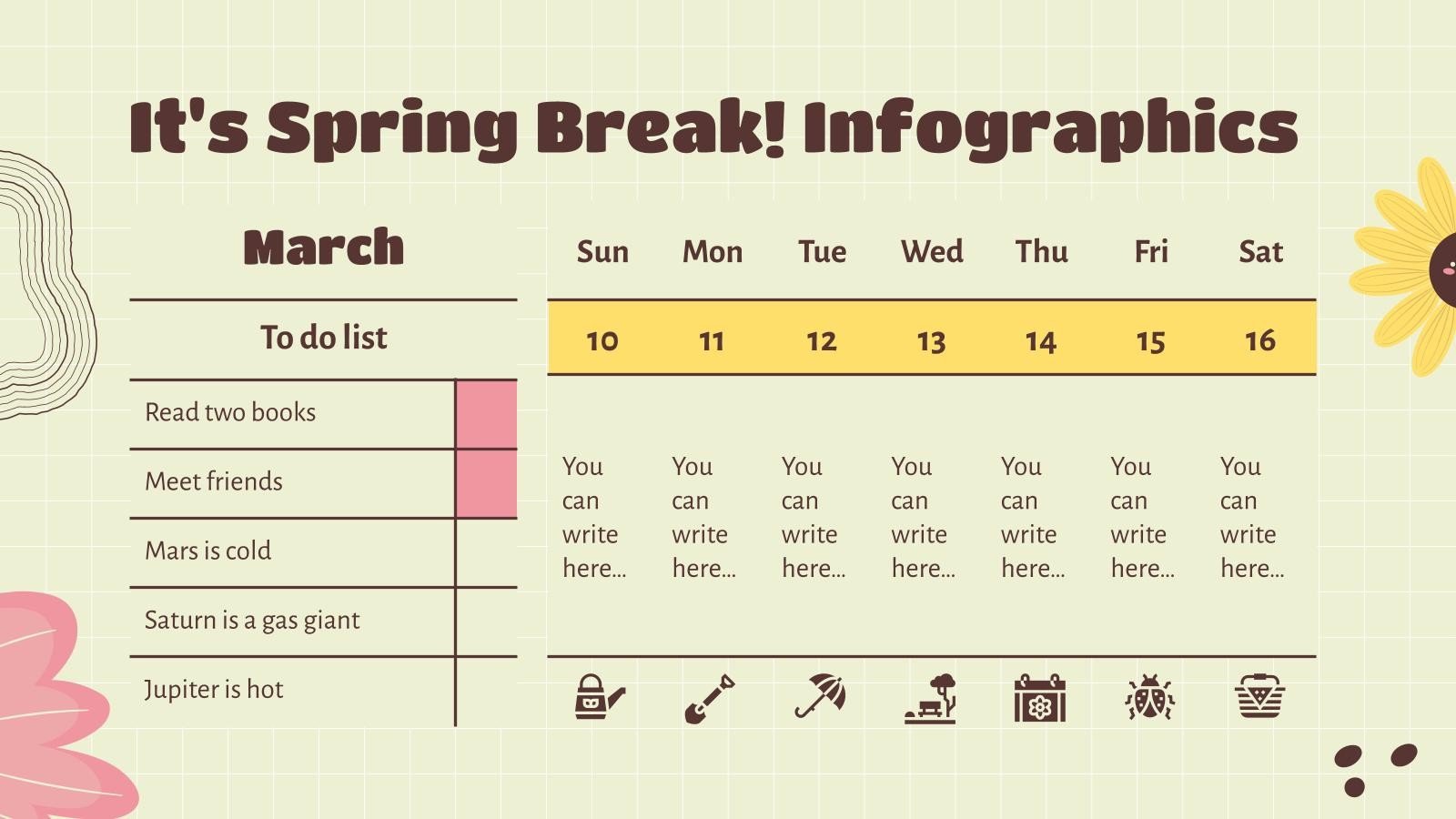 It's Spring Break! Infographics Template