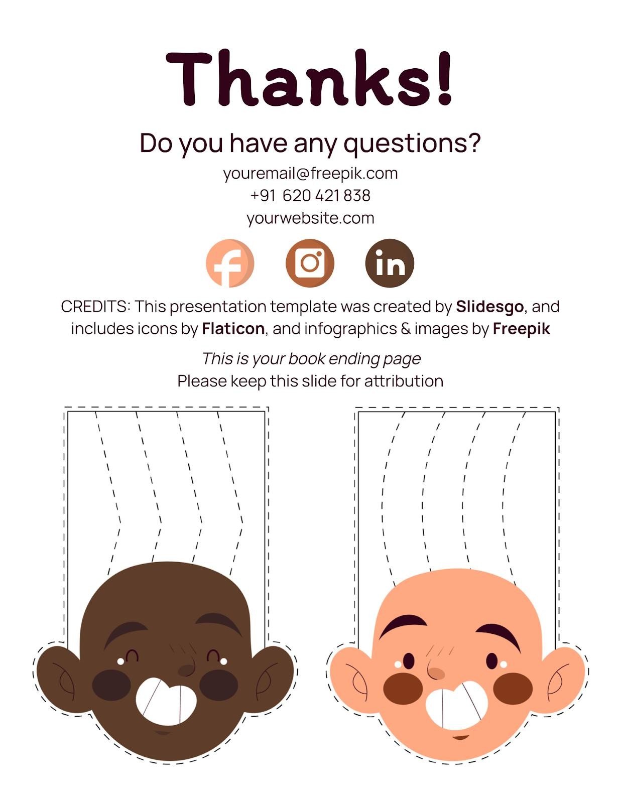 Beginner Scissor Cutting Skills Cut-outs Template