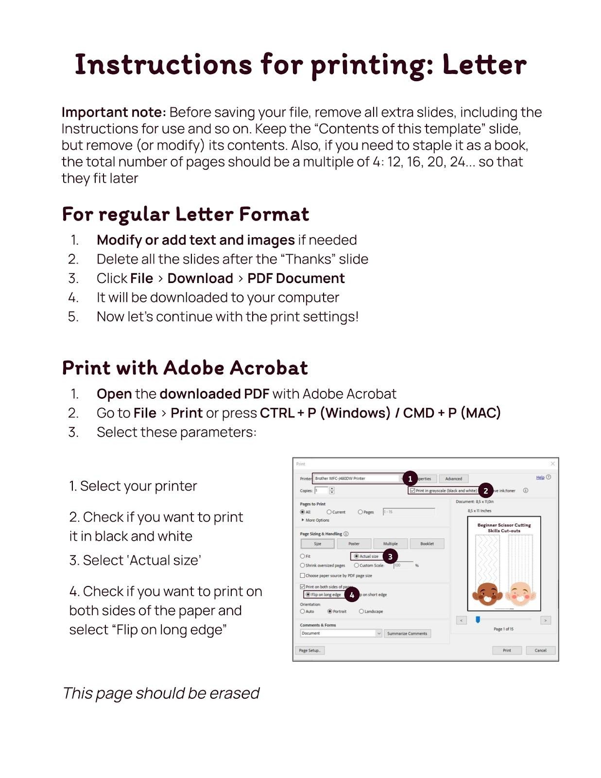 Beginner Scissor Cutting Skills Cut-outs Template