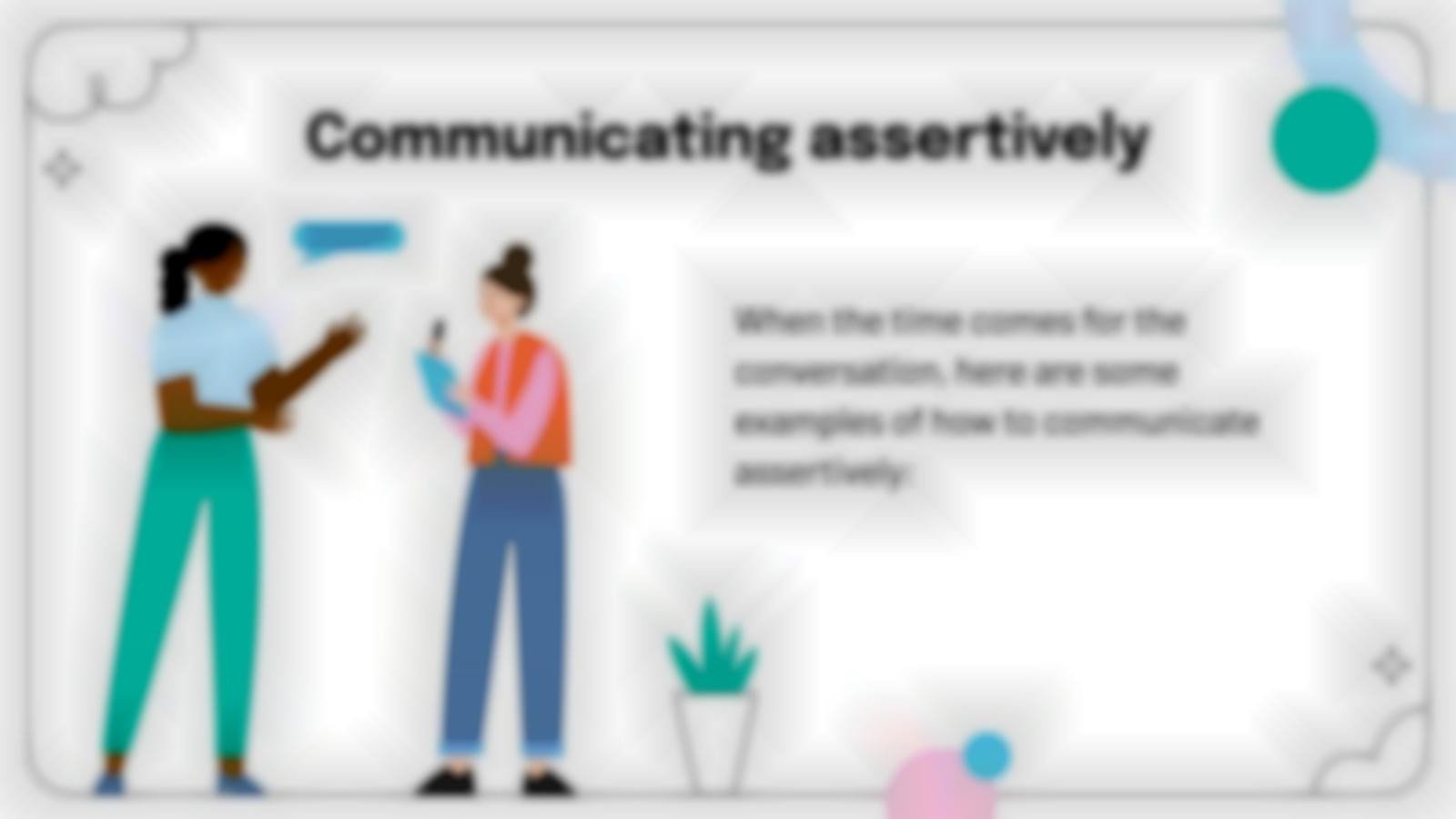 Assertive Communication Presentation