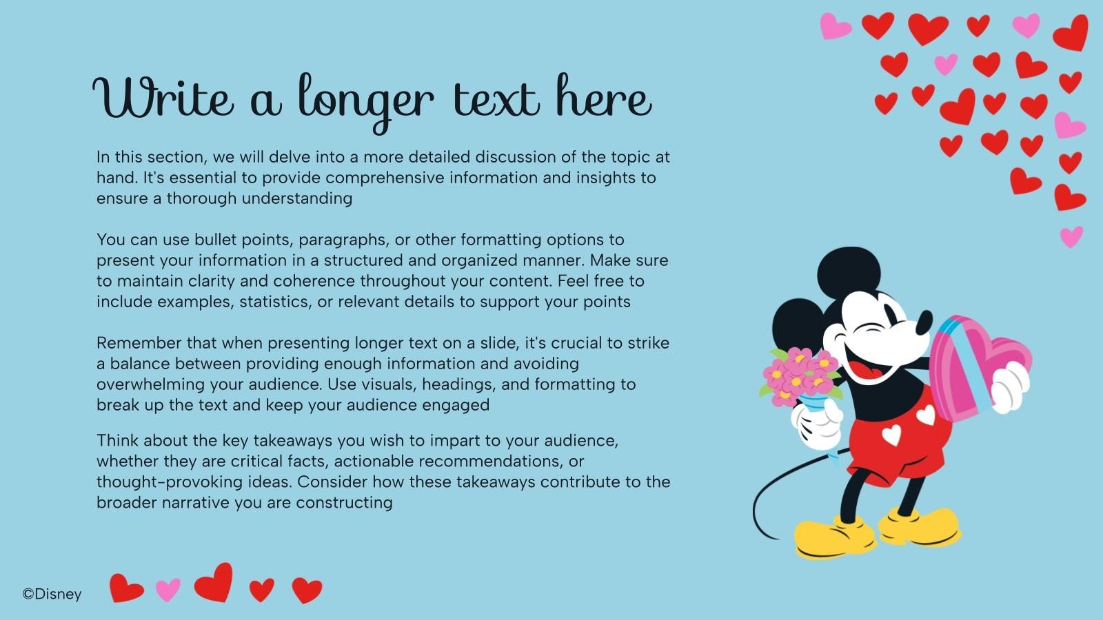 Mickey and Minnie Mouse Valentine's Presentation