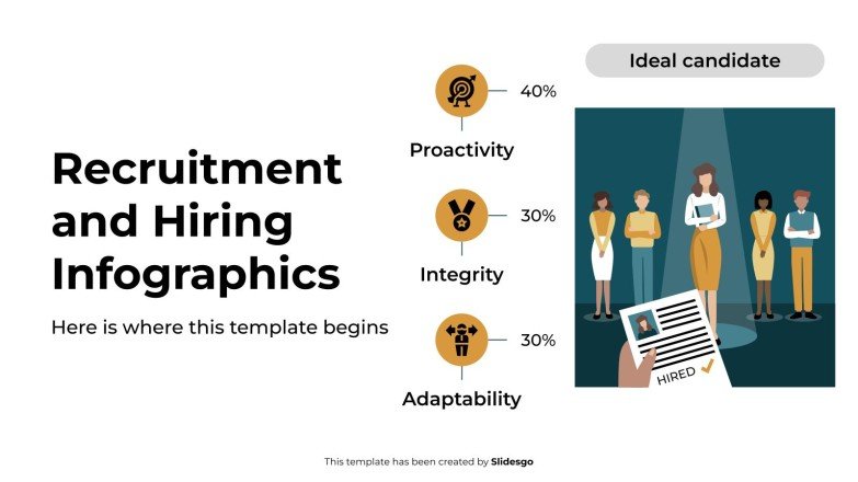 Recruitment and Hiring Infographics Template
