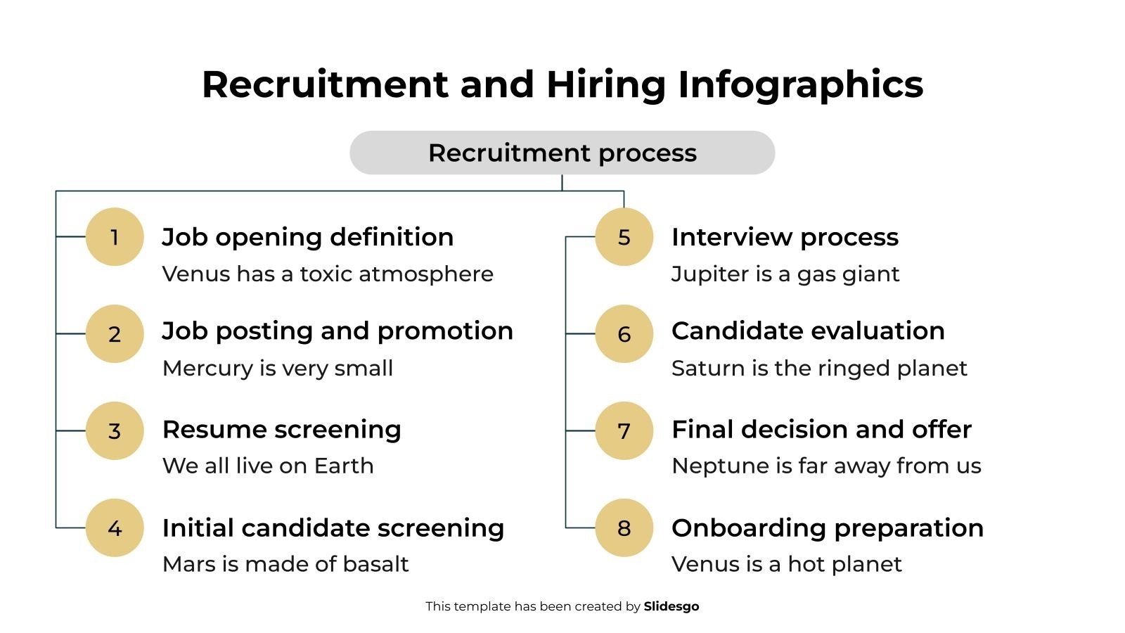 Recruitment and Hiring Infographics Template