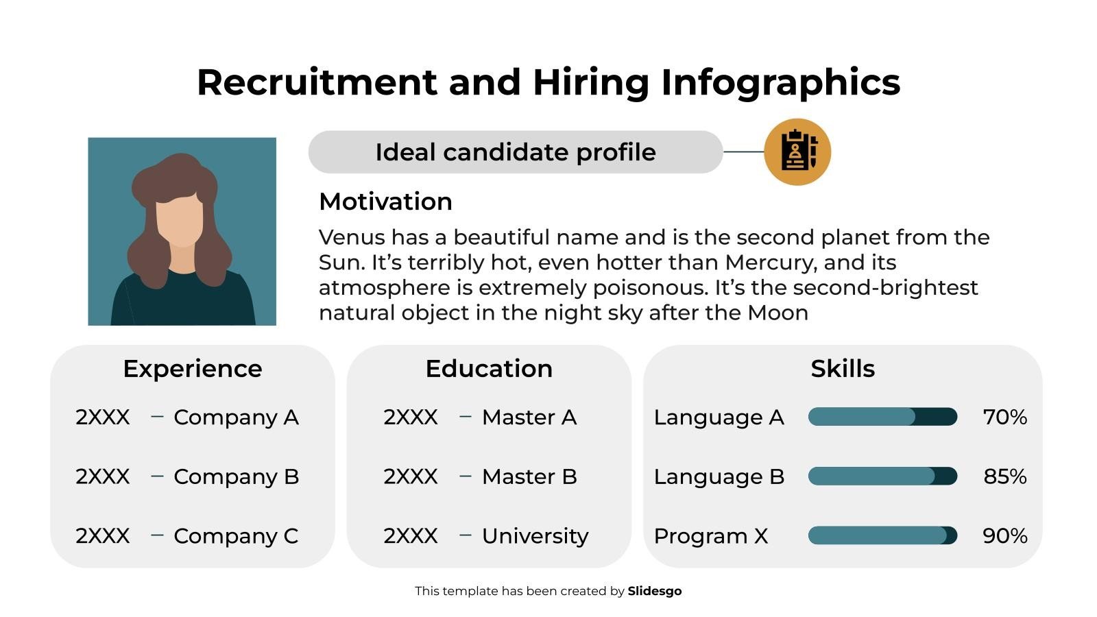 Recruitment and Hiring Infographics Template