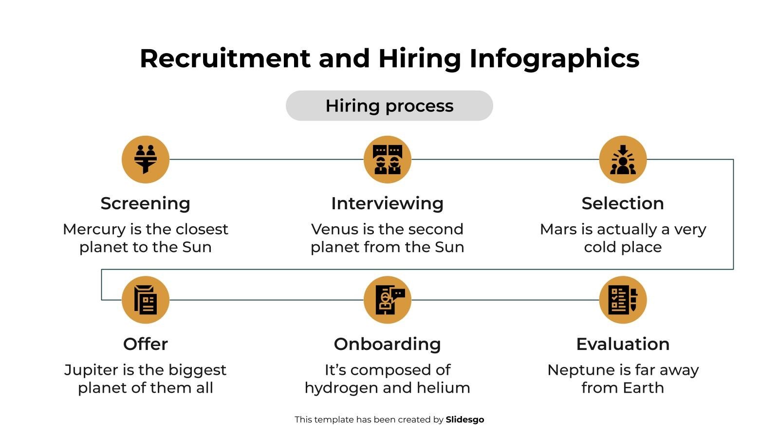 Recruitment and Hiring Infographics Template
